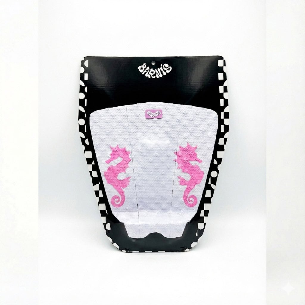 גריפ לגלשן BARNIS – דגם Seahorse White/Pink | סרף קלאב | Surfclub